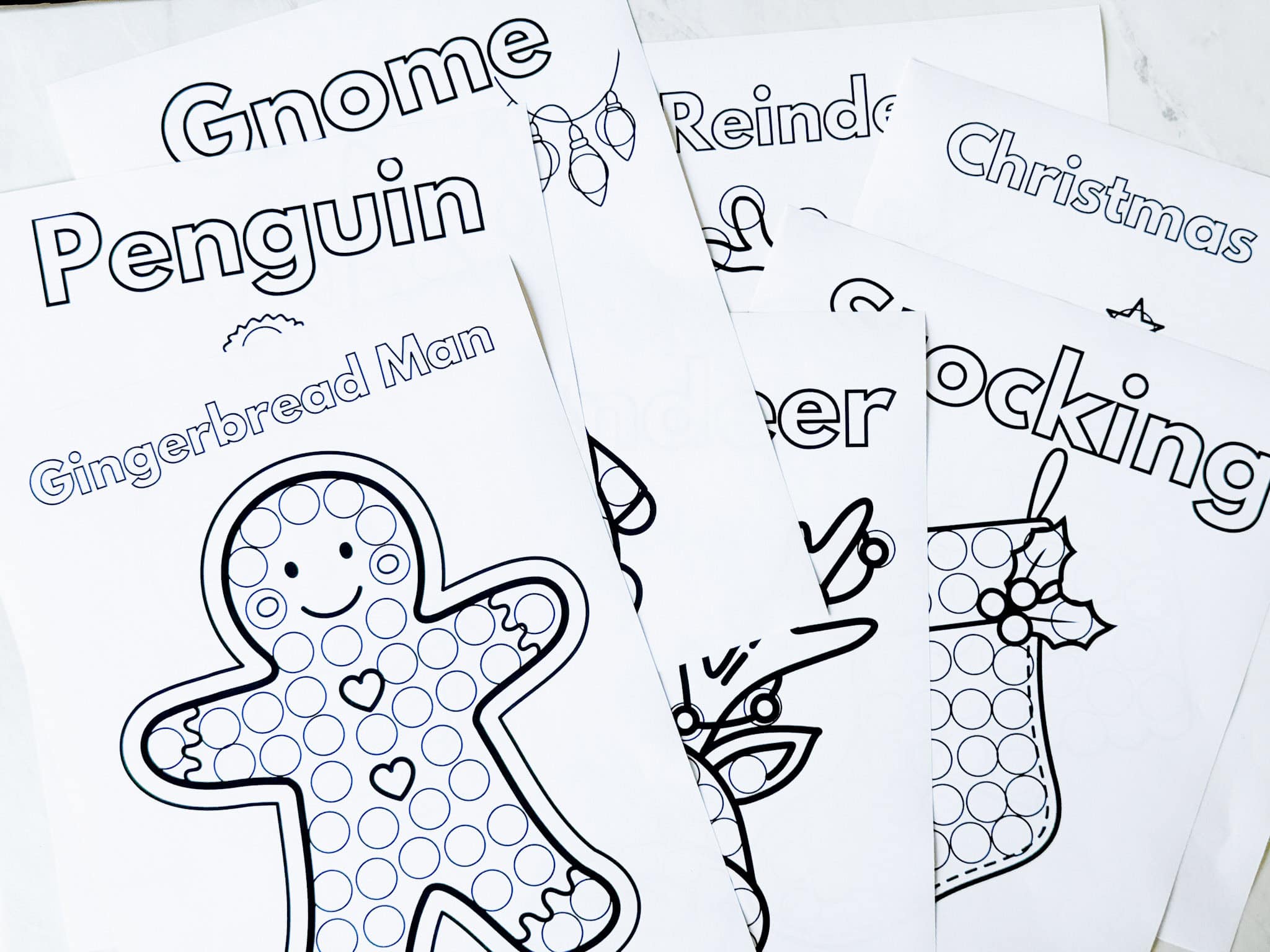 7 Free Printable Dot Marker Christmas Activity Pages - Fox Farm Home