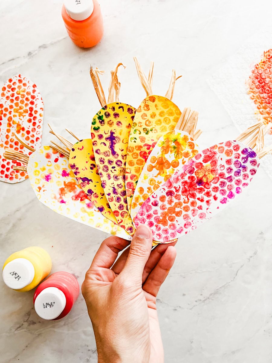Thanksgiving Corn Craft for Preschoolers - Fox Farm Home