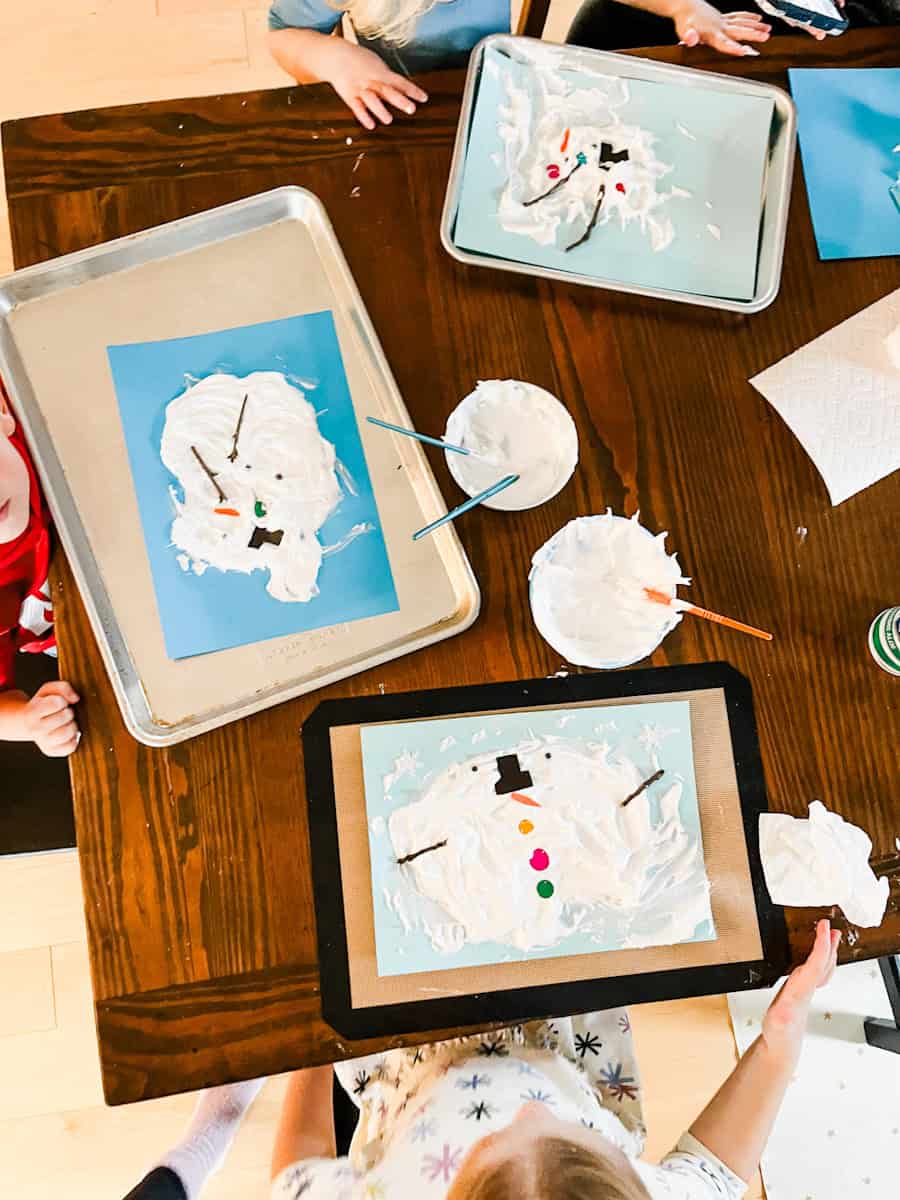 Melted Snowman Craft for Preschoolers - Fox Farm Home