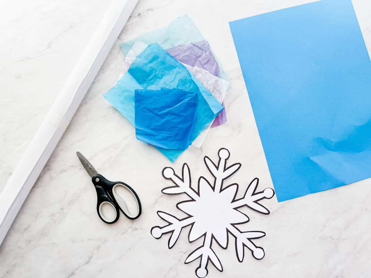 Snowflake Suncatcher Craft For Winter - Fox Farm Home
