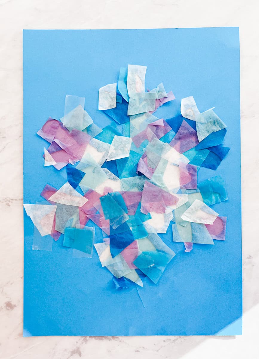 Snowflake Suncatcher Craft For Winter - Fox Farm Home