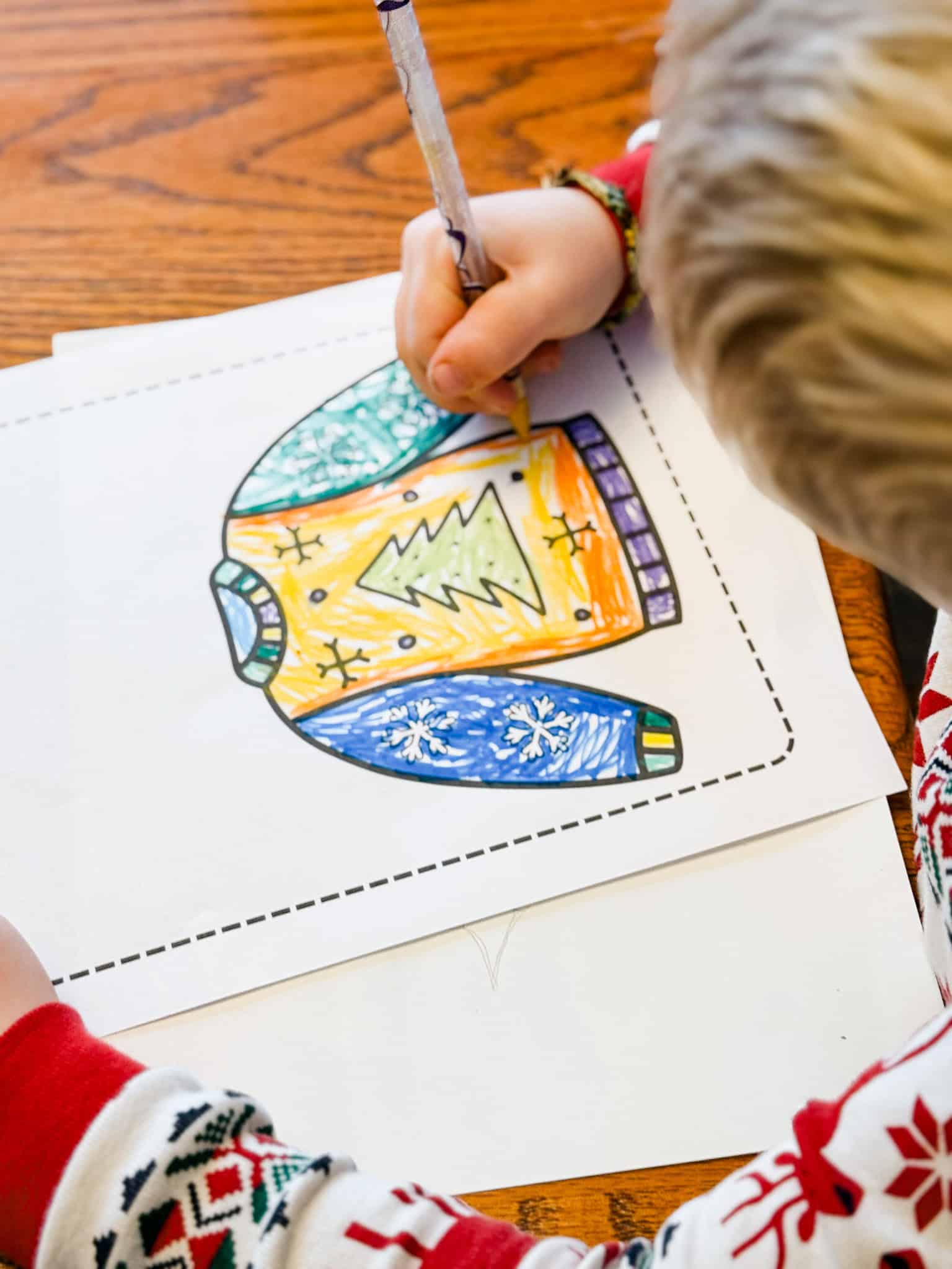 Free Printable Christmas Sweater Craft For Kids - Fox Farm Home