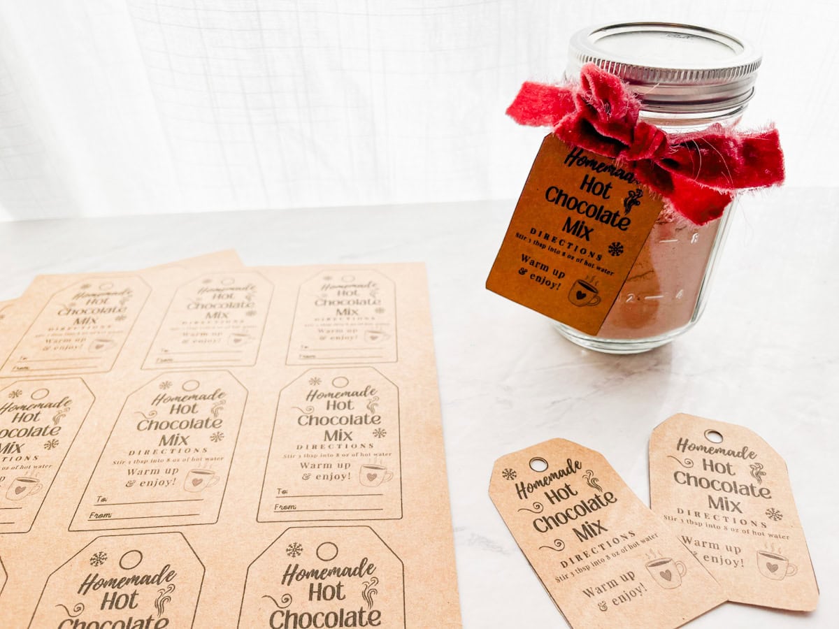 Free Printable Hot Chocolate Gift Tags - Fox Farm Home
