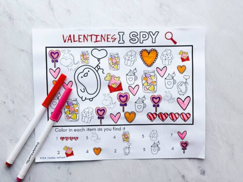 Valentine's Day I Spy | Free Printable Activity - Fox Farm Home