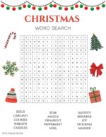 Christmas Word Search for Kids - Fox Farm Home