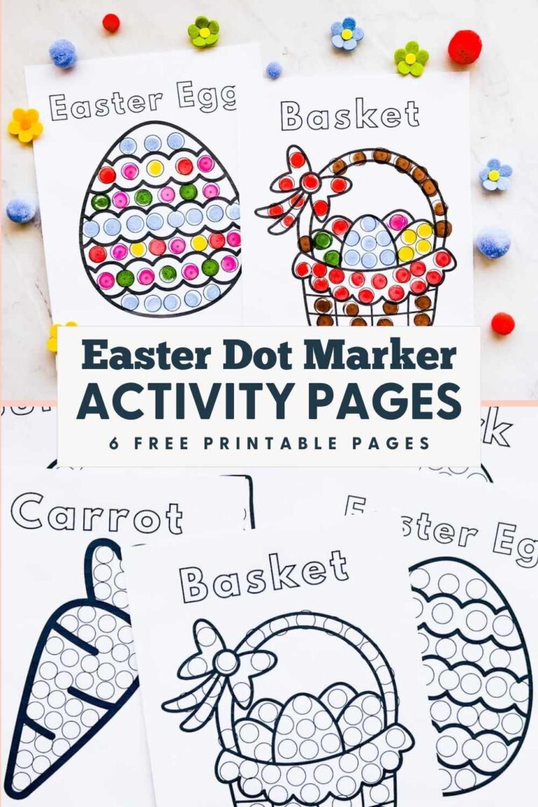 6 Free Easter Dot Marker Printables - Fox Farm Home