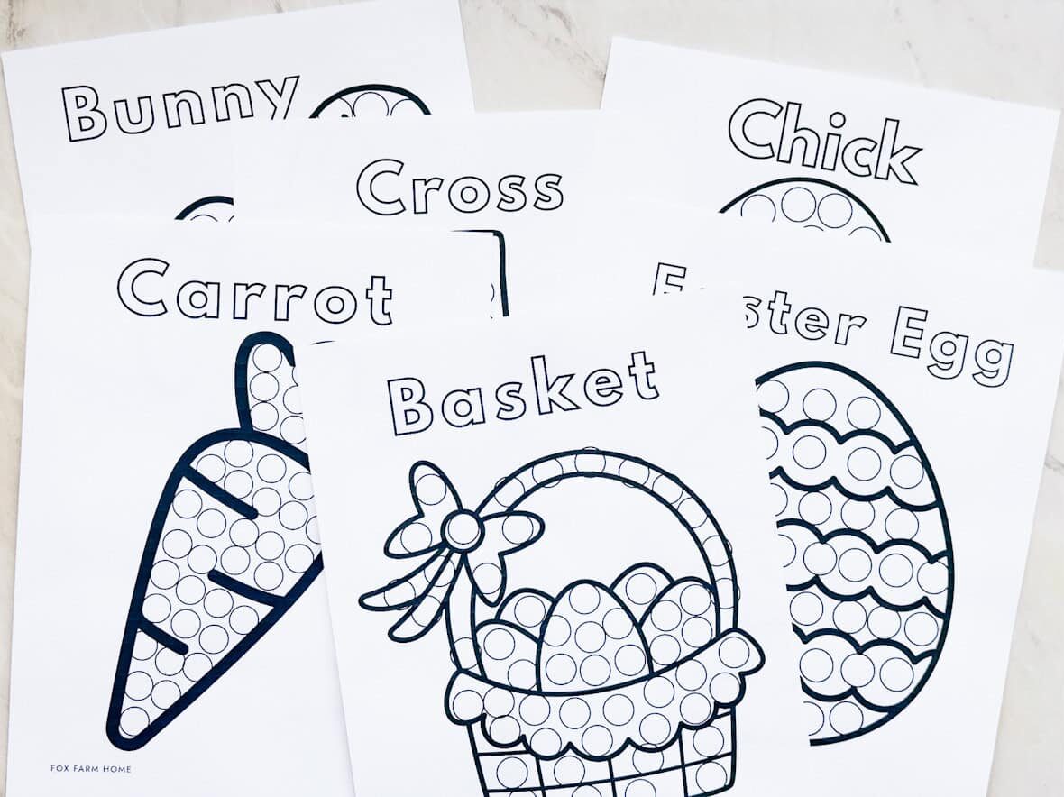6 Free Easter Dot Marker Printables - Fox Farm Home