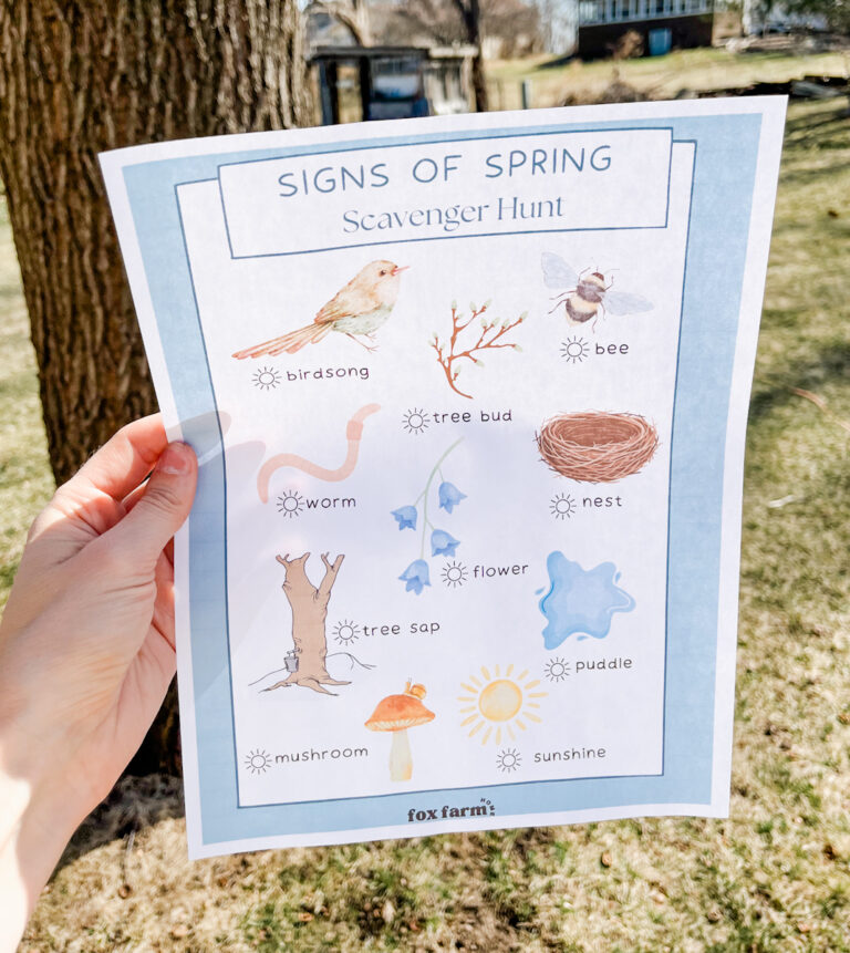 Signs of Spring Scavenger Hunt Free Printable - Fox Farm Home