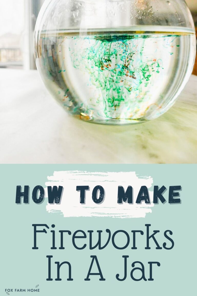 Fireworks In A Jar | Easy Science Experiment For Kids - Fox Farm Home